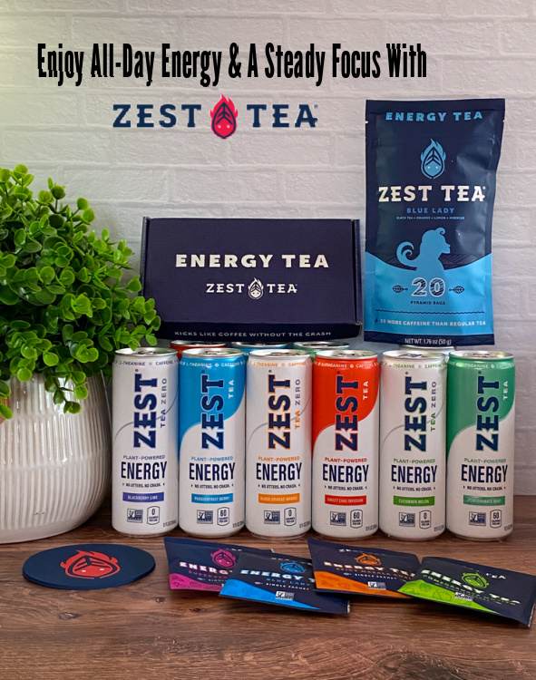 Enjoy All-Day Energy & A Steady Focus With ZEST Tea