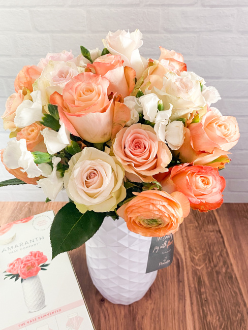 Treat Mom To Beautiful Flowers + A Vase That Makes Caring For Flowers A ...