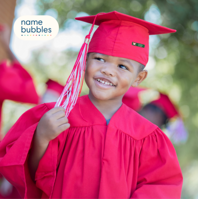 Prepare Your Graduate For Graduation Day with Labels from Name Bubbles ...