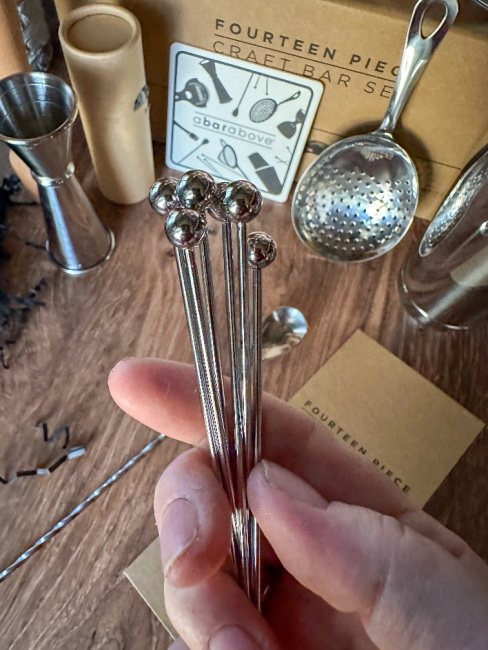 Give The Gift Of Perfect Cocktails With A Bar Above's 14 Piece Stainless Steel Mixologist Bar ...